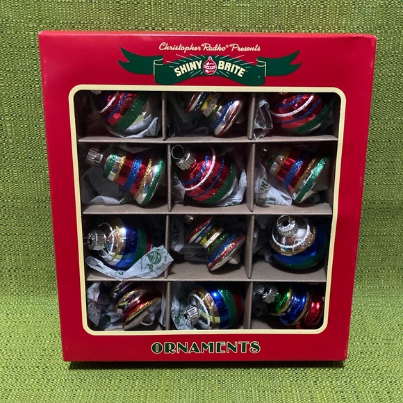 Christopher Radko | Holiday | Shiny Brite Glass Ornaments | Poshmark